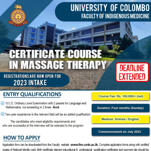 Admissions for International Students, Faculty of Indigenous Medicine ...