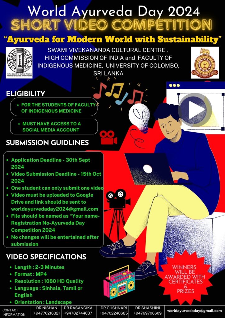 Social Media Infographics Competition- World Ayurveda Day 2024 ...